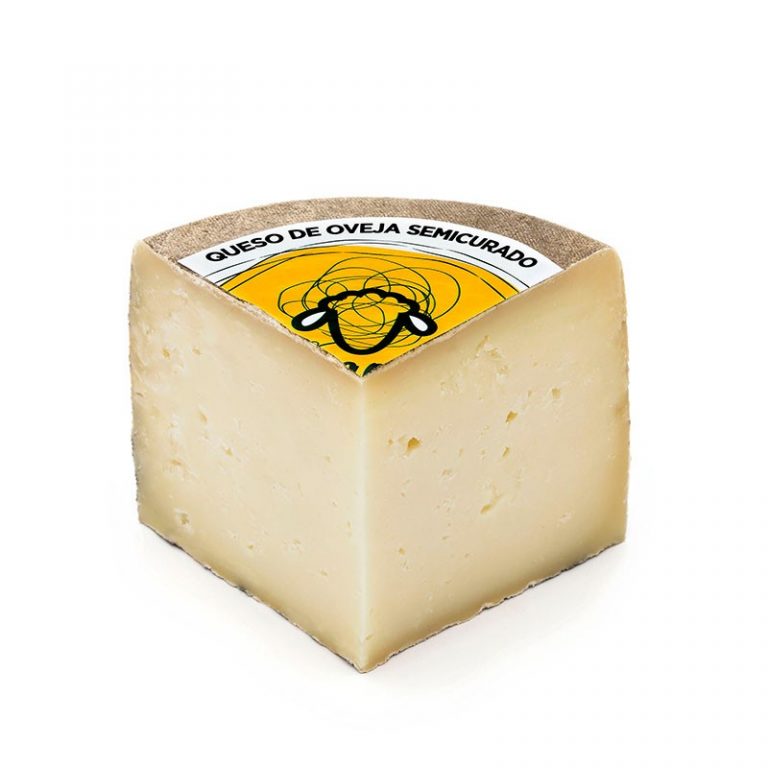 Queso Semi- Curado Cuarto – Quesos Peinaovejas